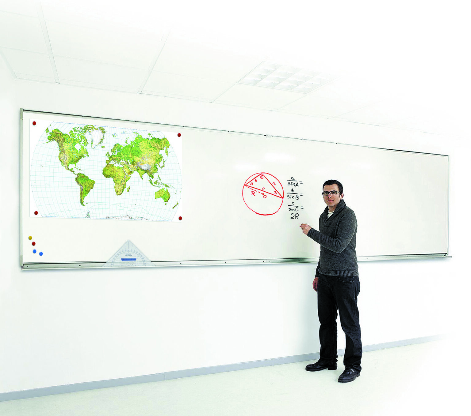 Tableau Horizon Vanerum émail blanc projection grand format